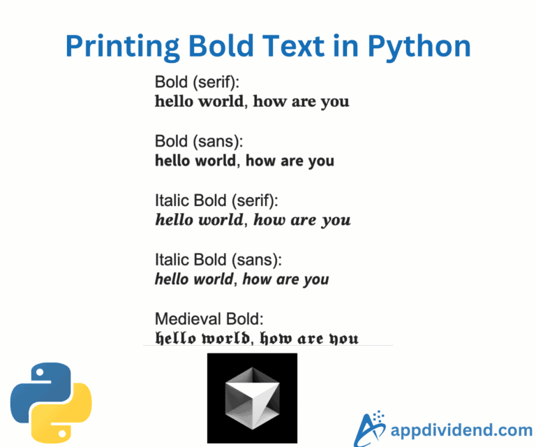 How to Print Bold Text in Python (Console, GUI, Web, PDF)